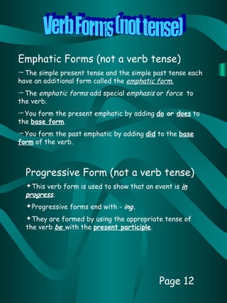 Verb tense my powerpoints | PDF
