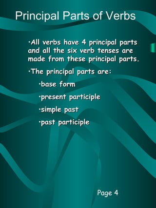 Verb tense my powerpoints | PDF