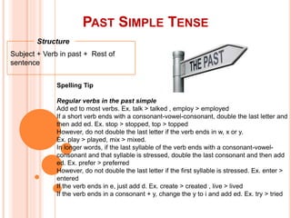 Verb tenses | PPTX