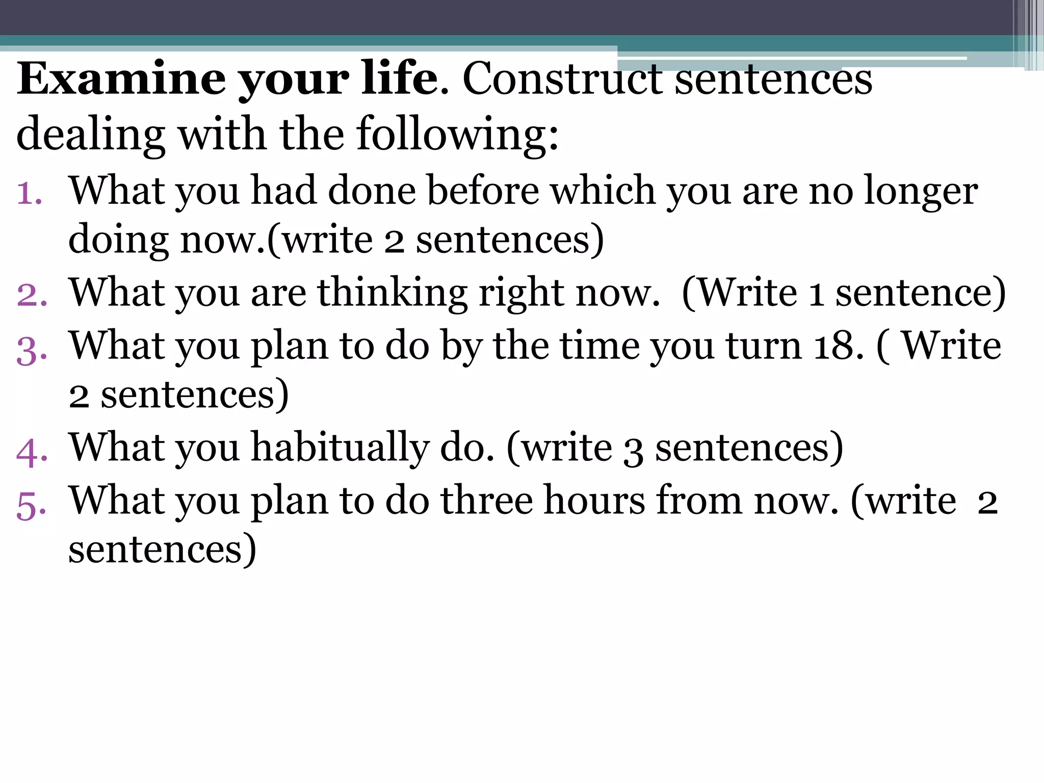 Verb tenses | PPTX