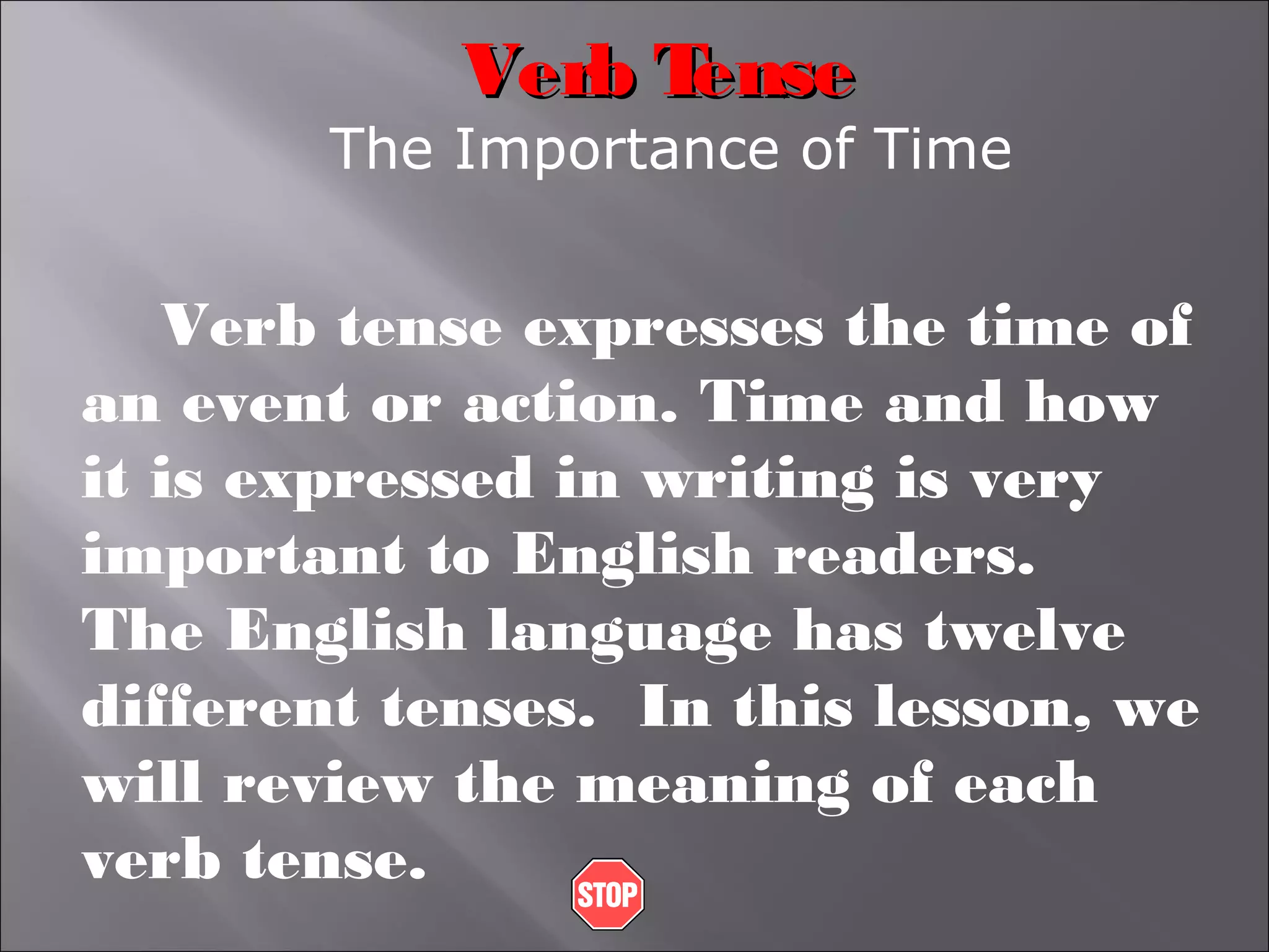 Verb tenses | PPT