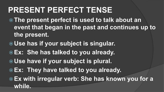 verb tenses.ppt | Free Download