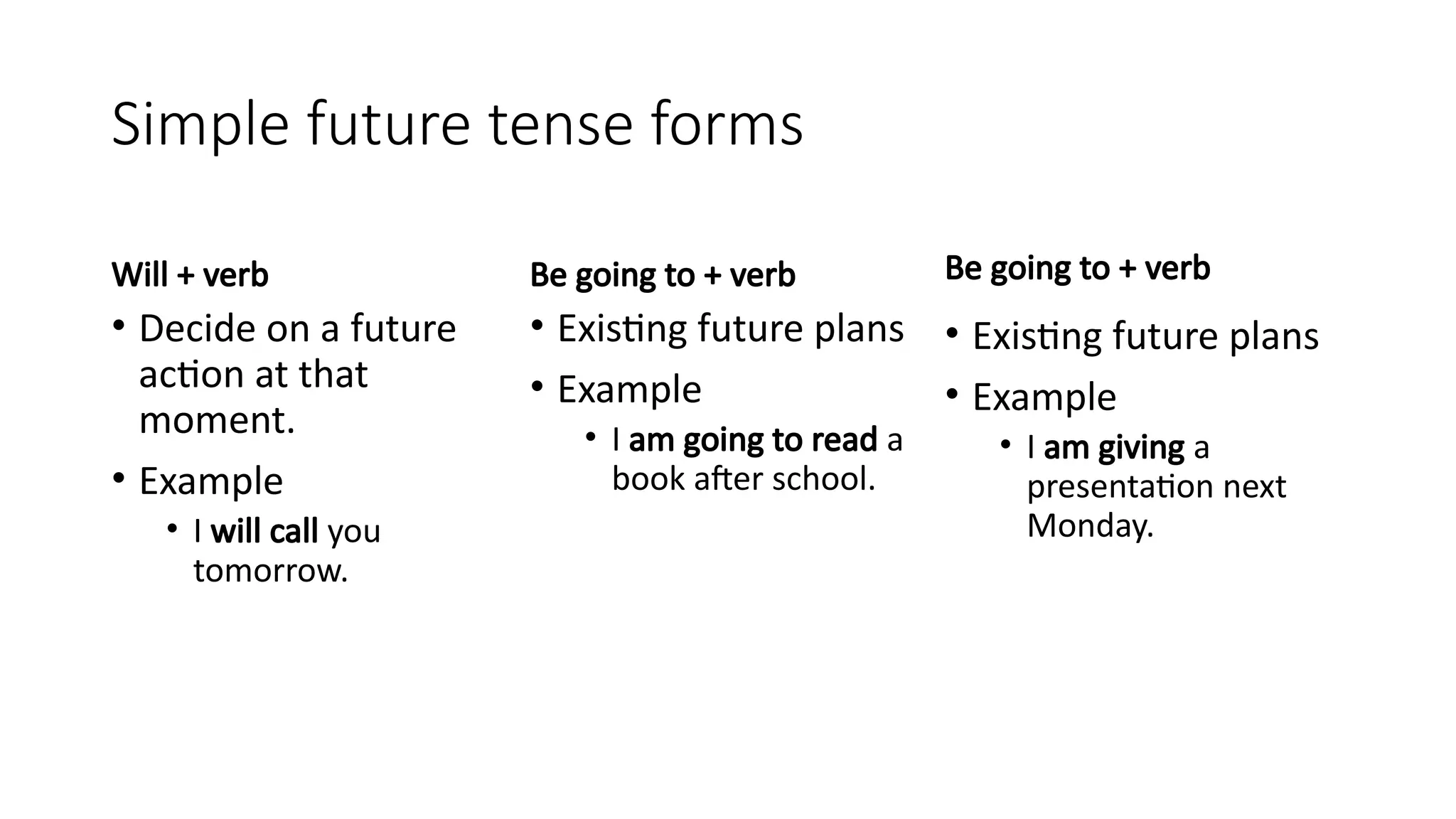ESL Teaching Tool - Verb Tenses - Past present and Future | PPT