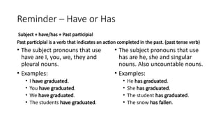 ESL Teaching Tool - Verb Tenses - Past present and Future | PPTX