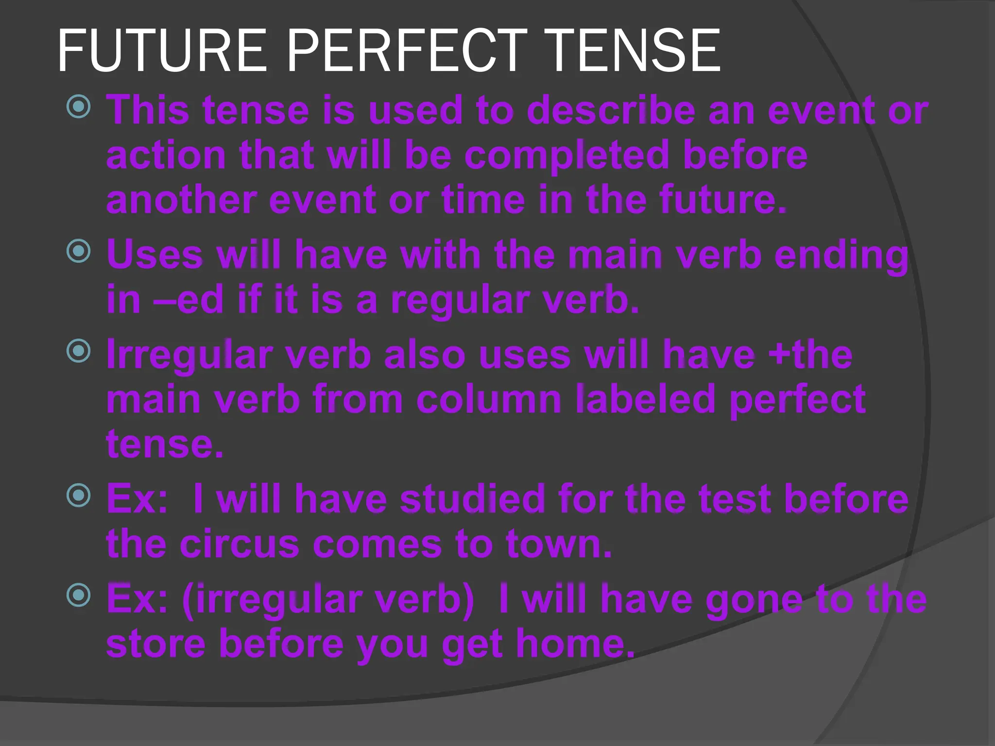 verb tenses.simple past prsnt and future | PPT
