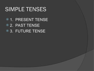 verb tenses.simple past prsnt and future | PPT
