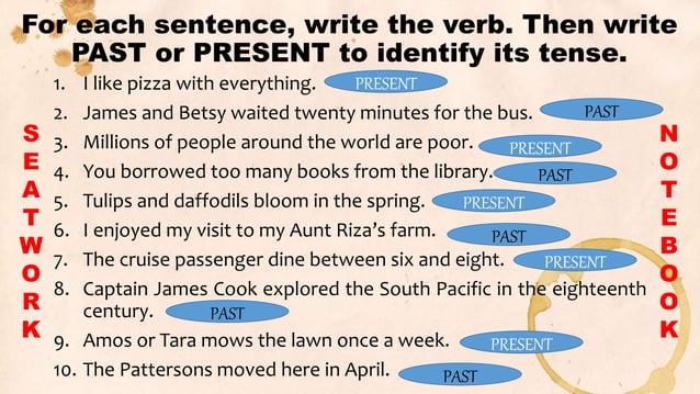Verb tenses - Perfect Tense | PPTX | Cruises | Travel Type