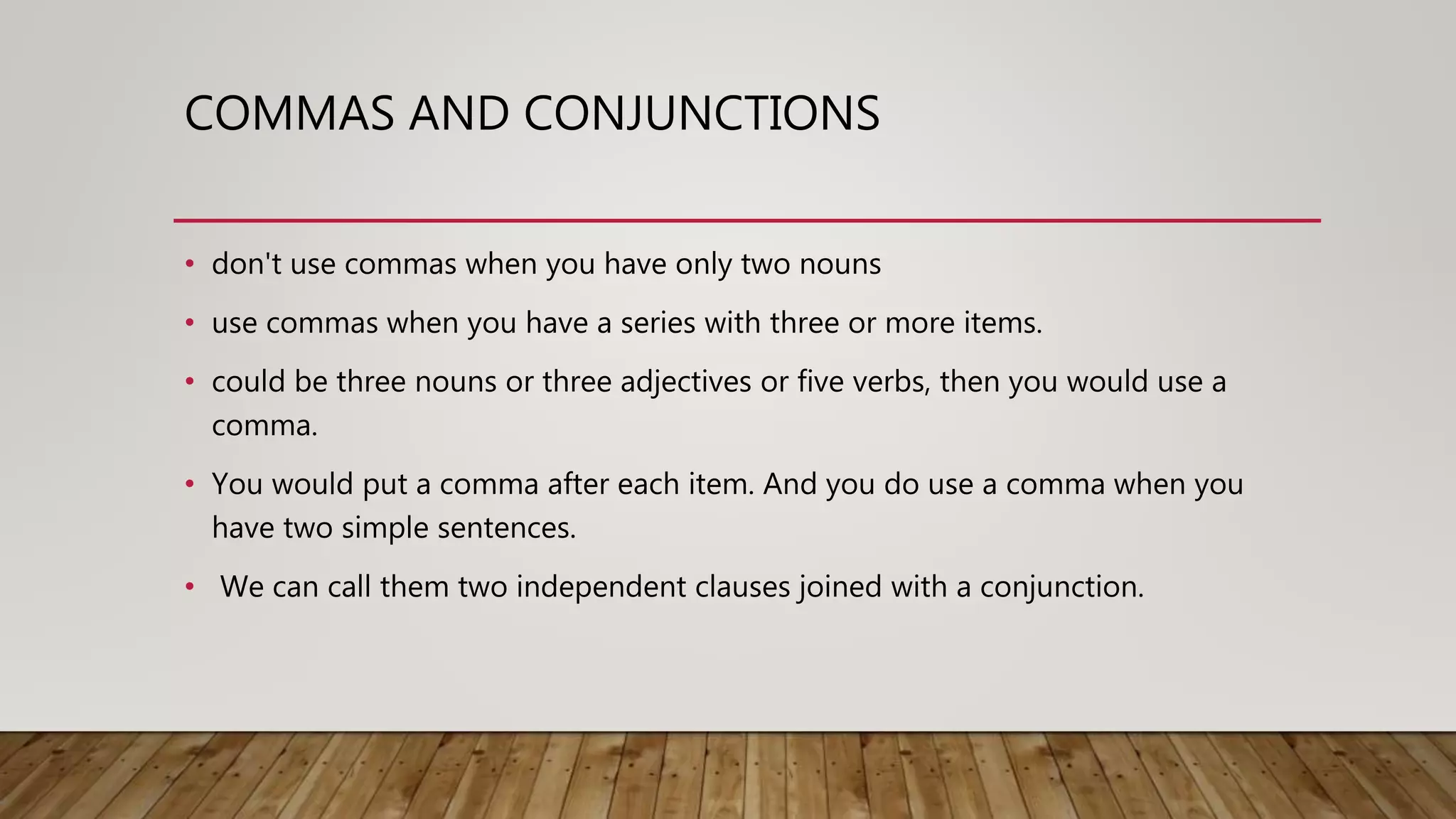 Verb tenses and conjunctions part 2 | PPTX