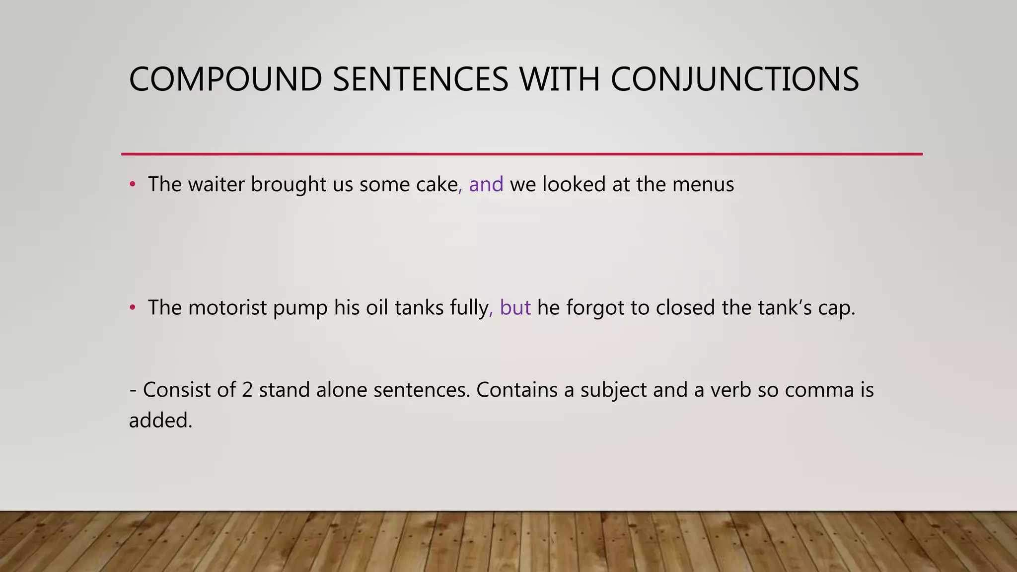 Verb tenses and conjunctions part 3 | PPTX