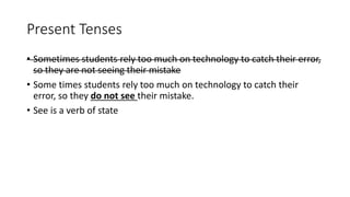 Verb tenses and passives part 1 | PPT
