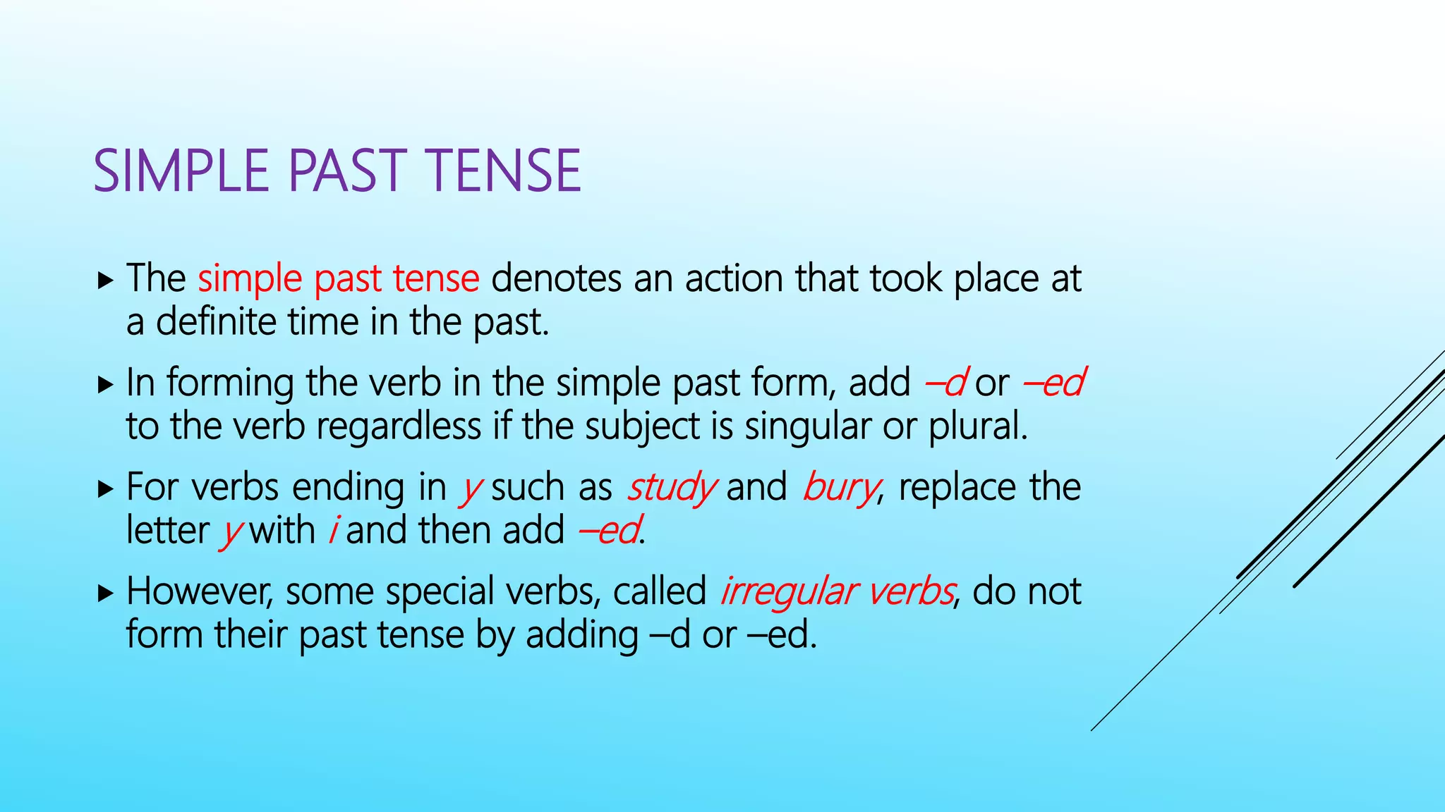 Verb tenses | PPT