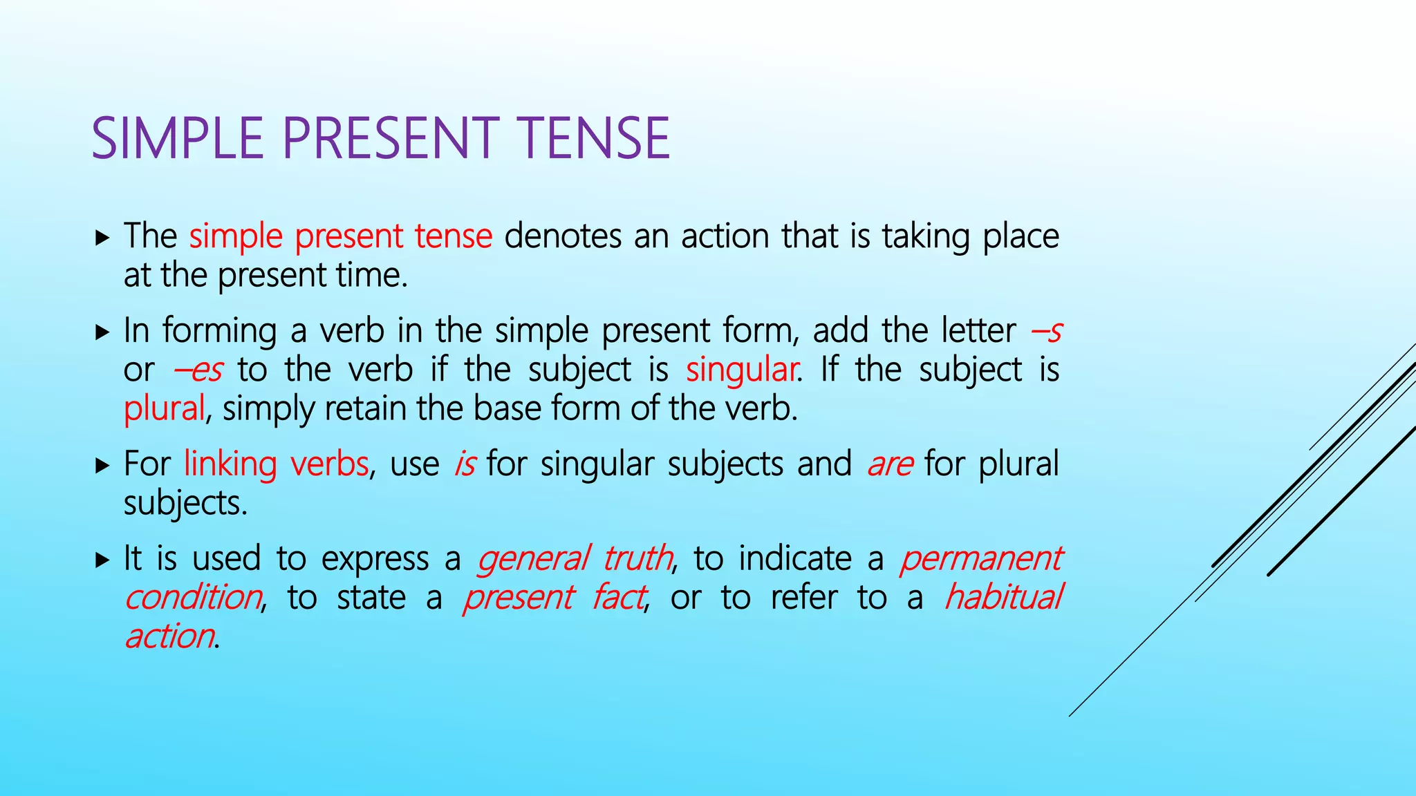 Verb tenses | PPT