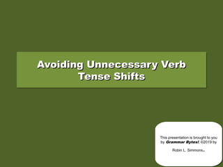 Verb tense shift | PPT