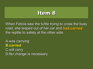 Verb tense shift | PPT | Bodybuilding | Sports