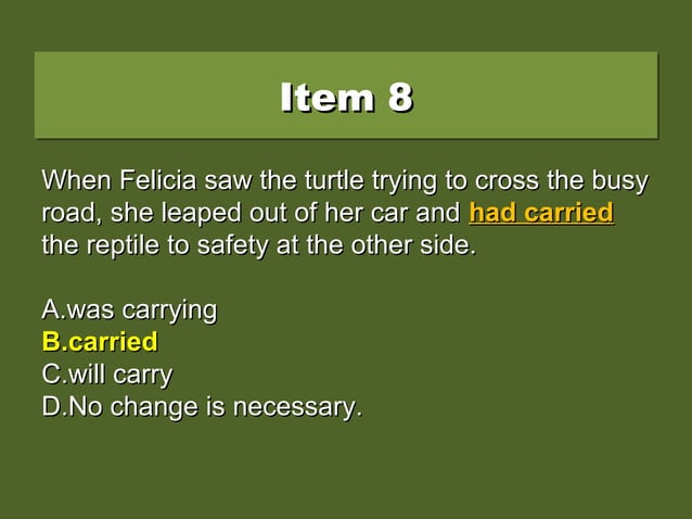 Verb tense shift | PPT | Bodybuilding | Sports