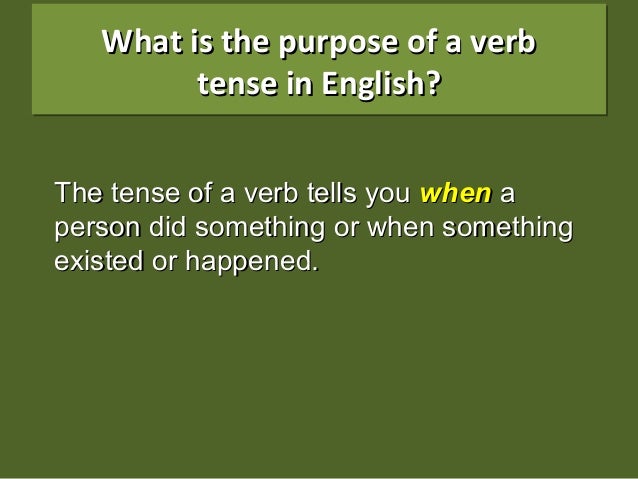 Verb tense shift