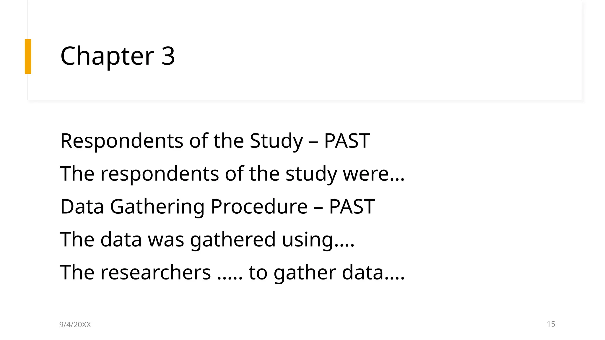 Verb Tenses in Research Paper - Chapter 1 to 5 | PPTX