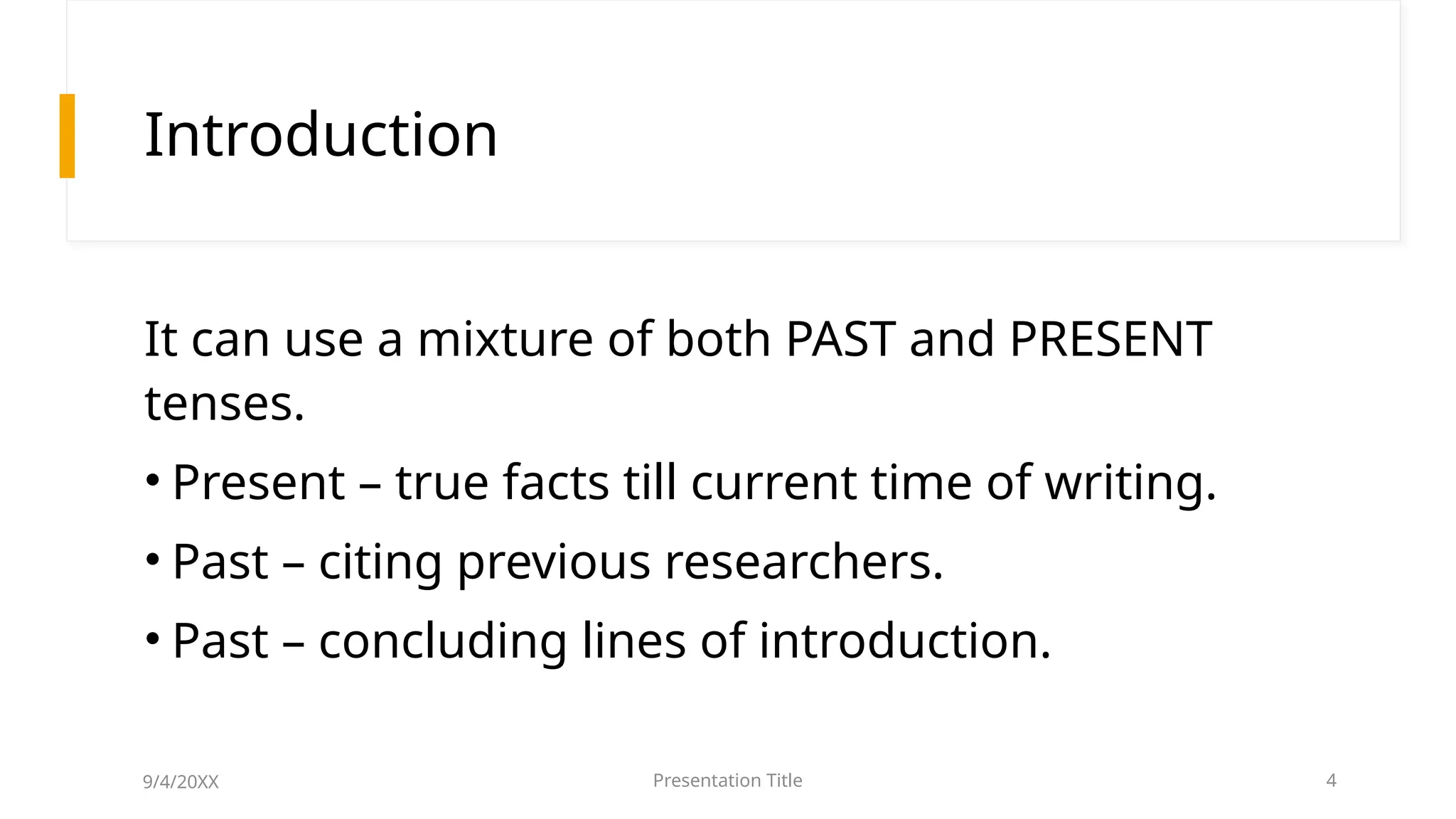 Verb Tenses in Research Paper - Chapter 1 to 5 | PPTX