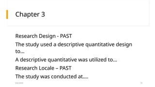 Verb Tenses in Research Paper - Chapter 1 to 5 | PPTX
