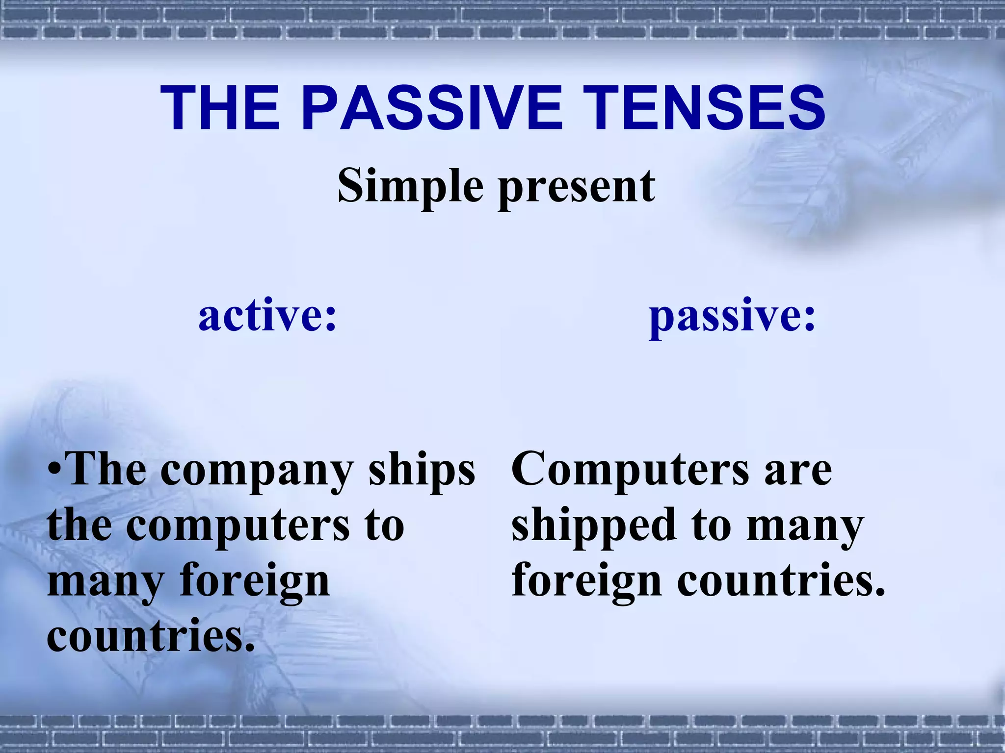 Verb tenses (lecture) | PPT | Education