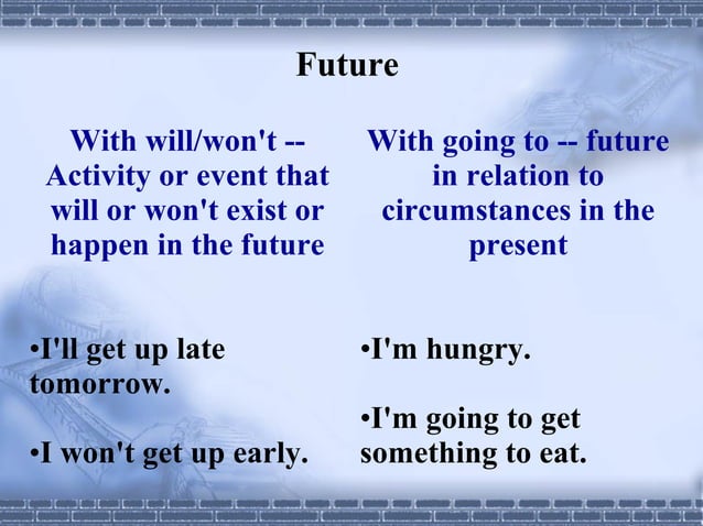 Verb tenses (lecture) | PPT | Education