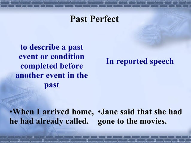 Verb tenses (lecture) | PPT | Education