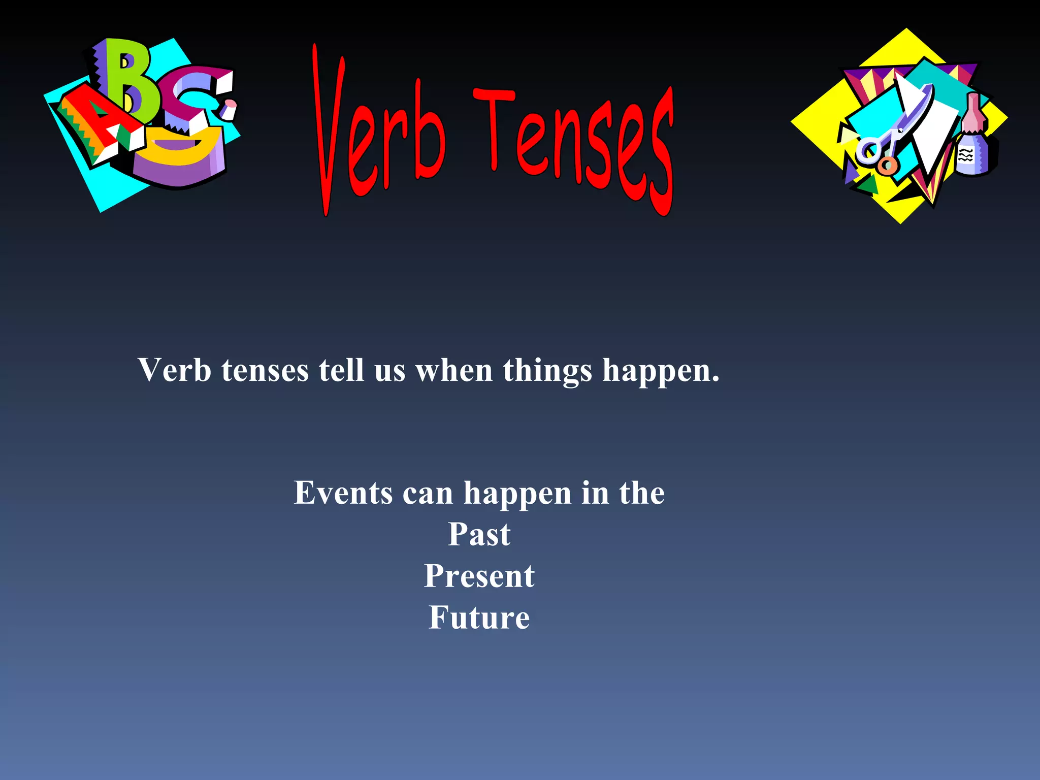 Verb Tenses Power Point | PPT