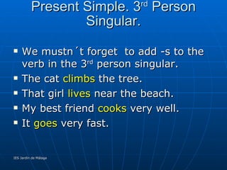 Verb Tenses Present Simple | PPT