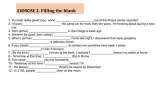 Verb tenses review | PPTX