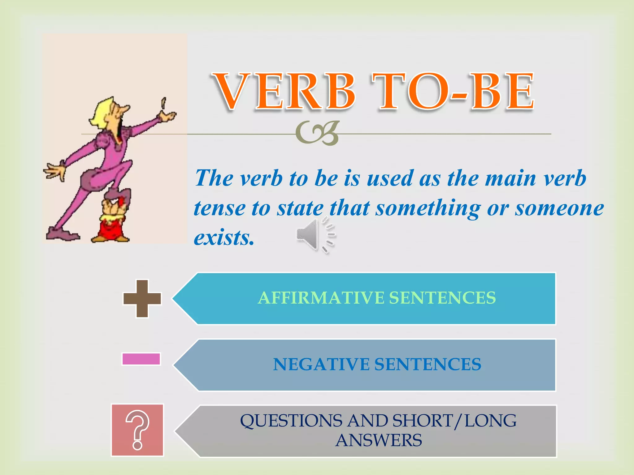 Verb to be | PPTX