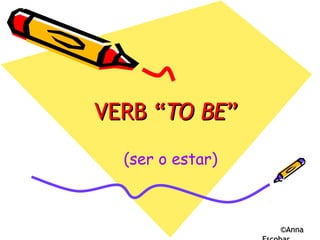 Verb to be | PPT