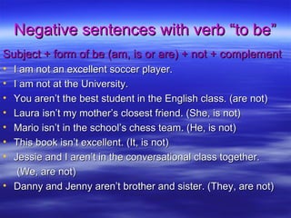 Verb to be | PPT