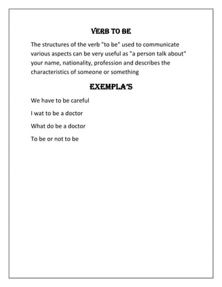 Verb to be | PDF