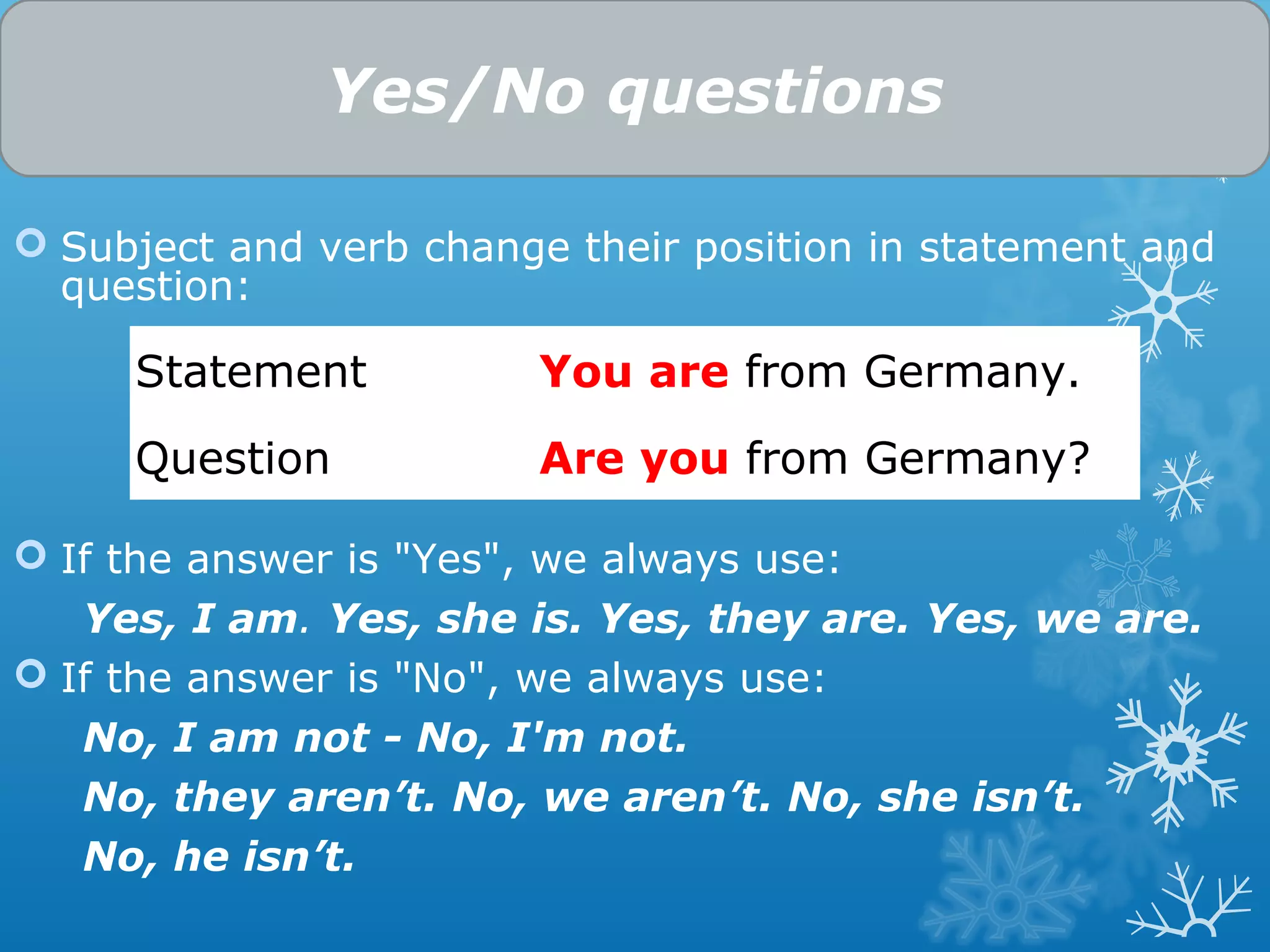 Verb to be | PPT