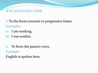 Verb to be | PPT