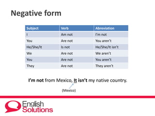 Verb to be | PPT