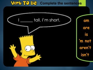 Verb "to be" | PPTX