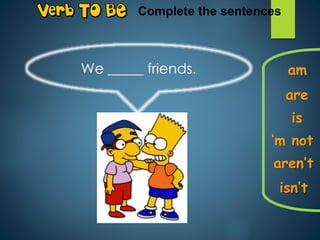 Verb "to be" | PPTX