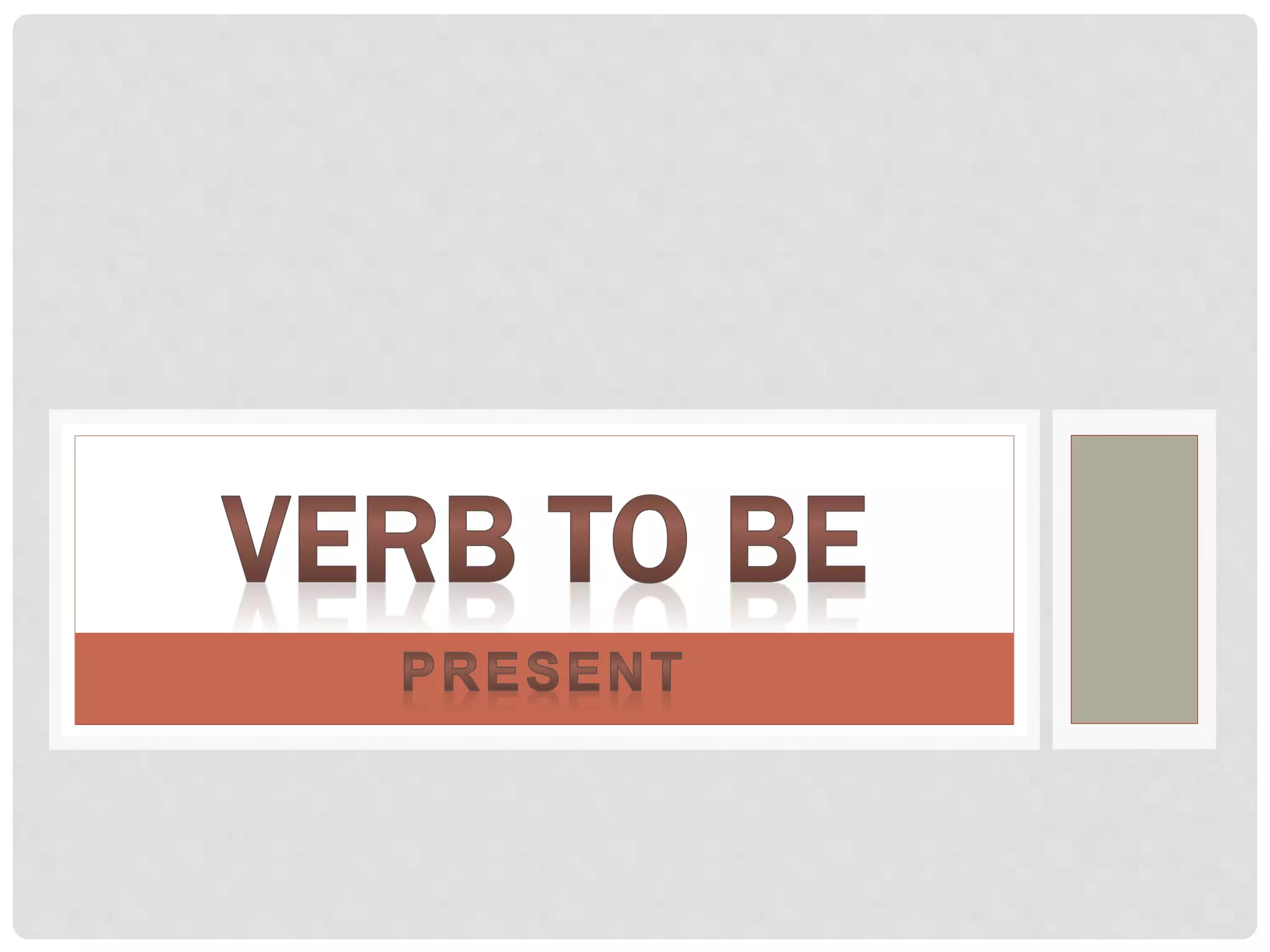 Verb to be | PPT