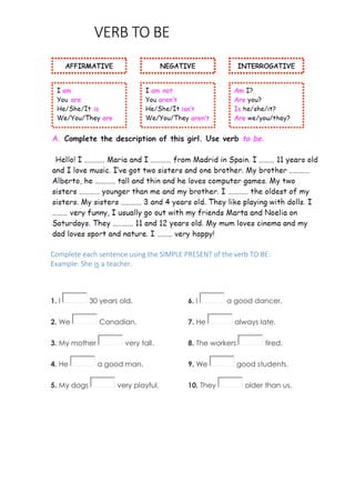 Verb To Be - Present and Past.pdf