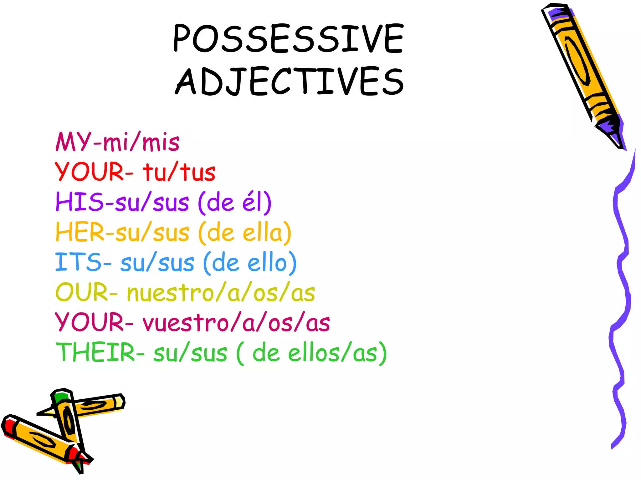 Verb to be question words-possessive adjectives | PPT