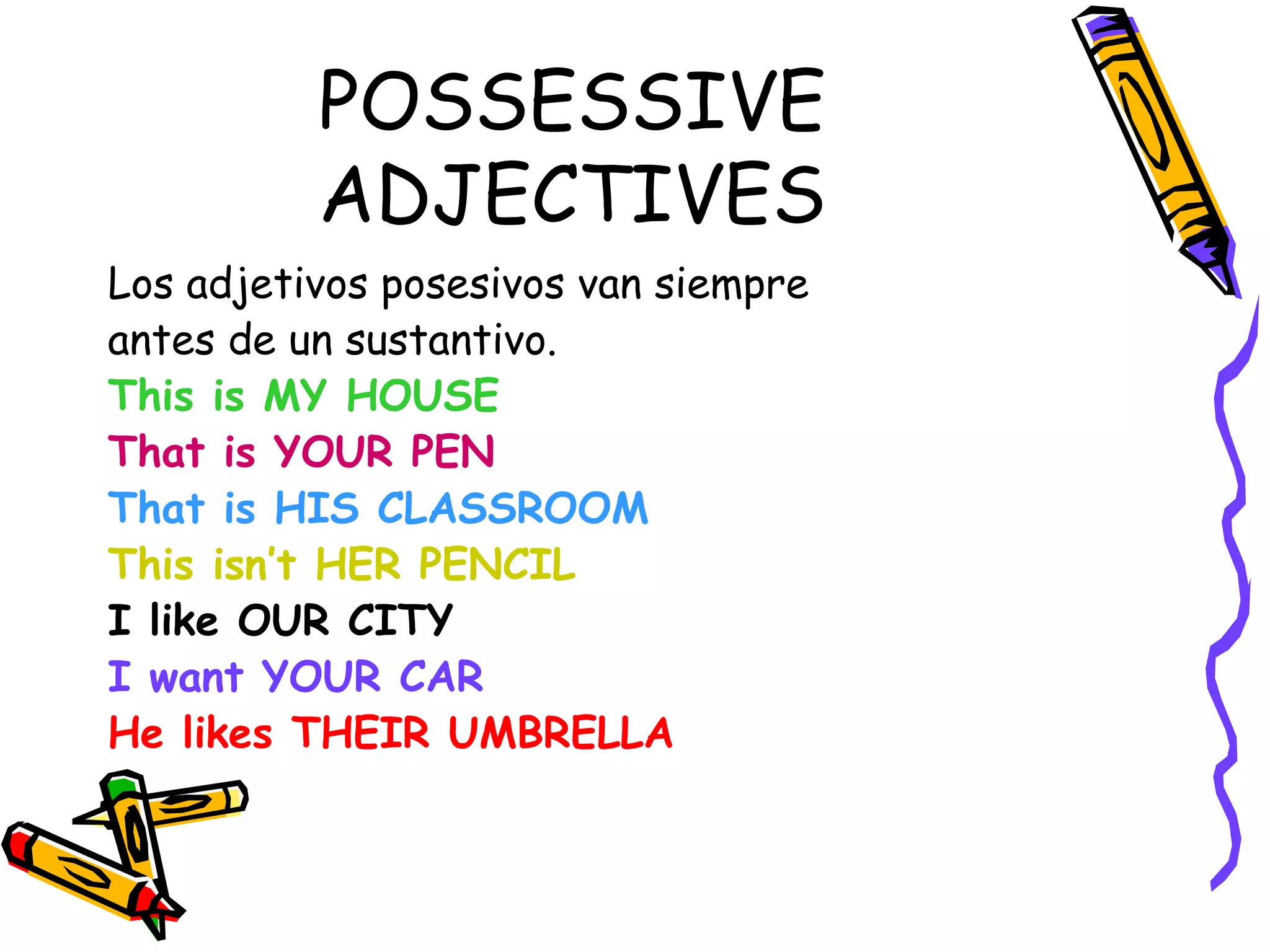 Verb to be question words-possessive adjectives | PPT