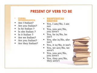 Verb to be | PPT