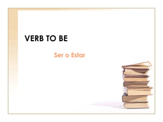 Verb to be | PPT