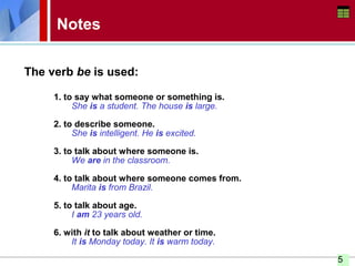 Verb to be (A) | PPT
