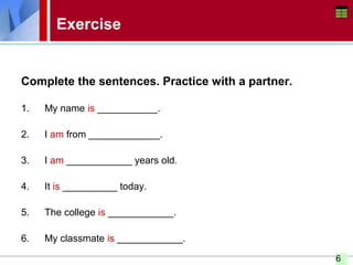Verb to be (A) | PPT