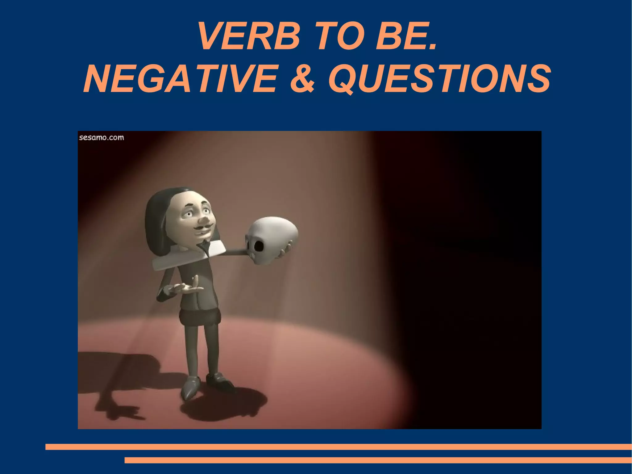 Verb to be negative | ODP