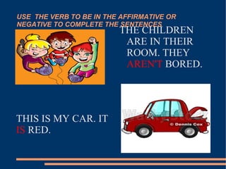 Verb to be negative | ODP