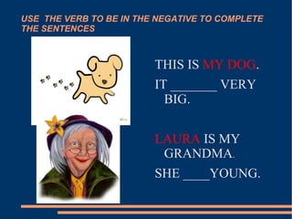 Verb to be negative | ODP