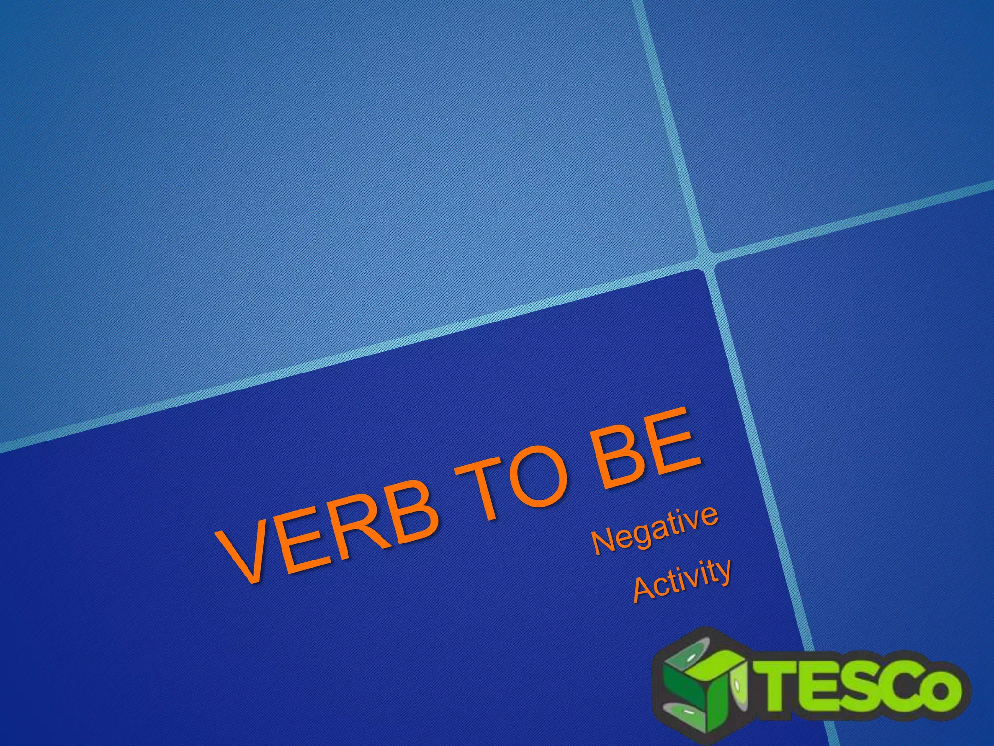 Verb to be negative activity | PPT